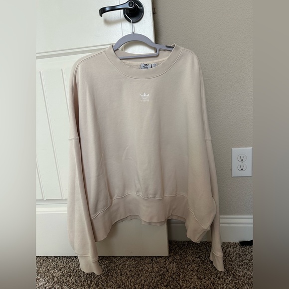adidas | Sweaters | Adidas Cream Crewneck | Poshmark